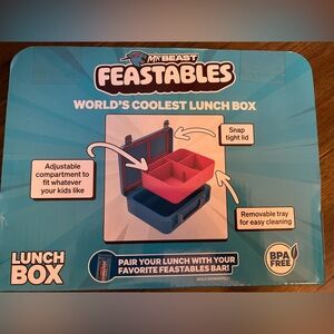 Other | Mr Beast Feastables Collectible Blue Lunch Box | Poshmark